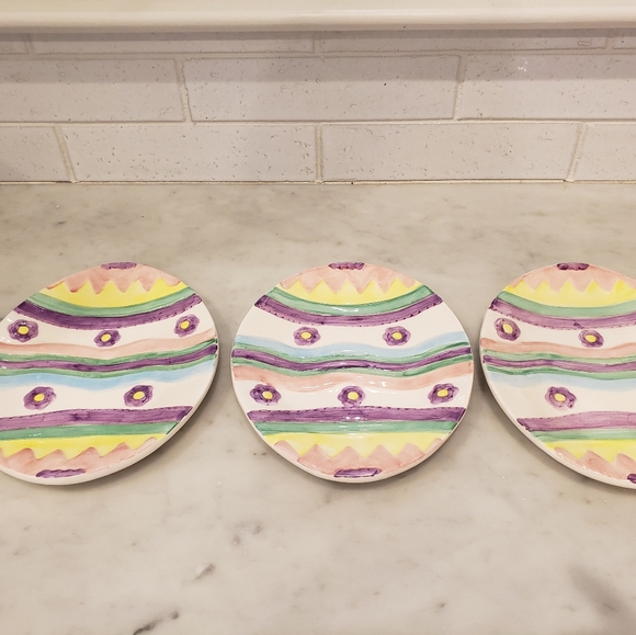 Omnibus China | Holiday | Set Of 3 Omnibus China Easter Egg Plates ...